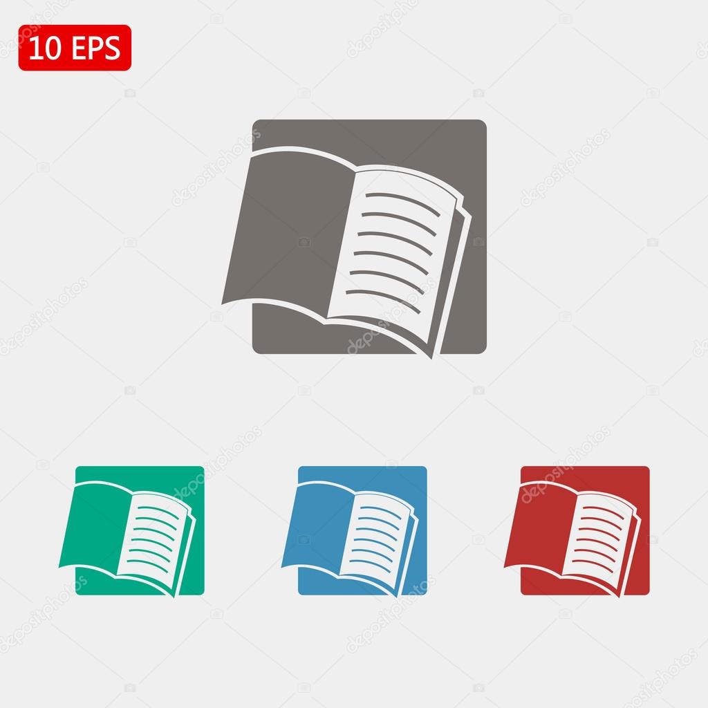 Open book icons set Stock Vector by ©Best3d 99421122