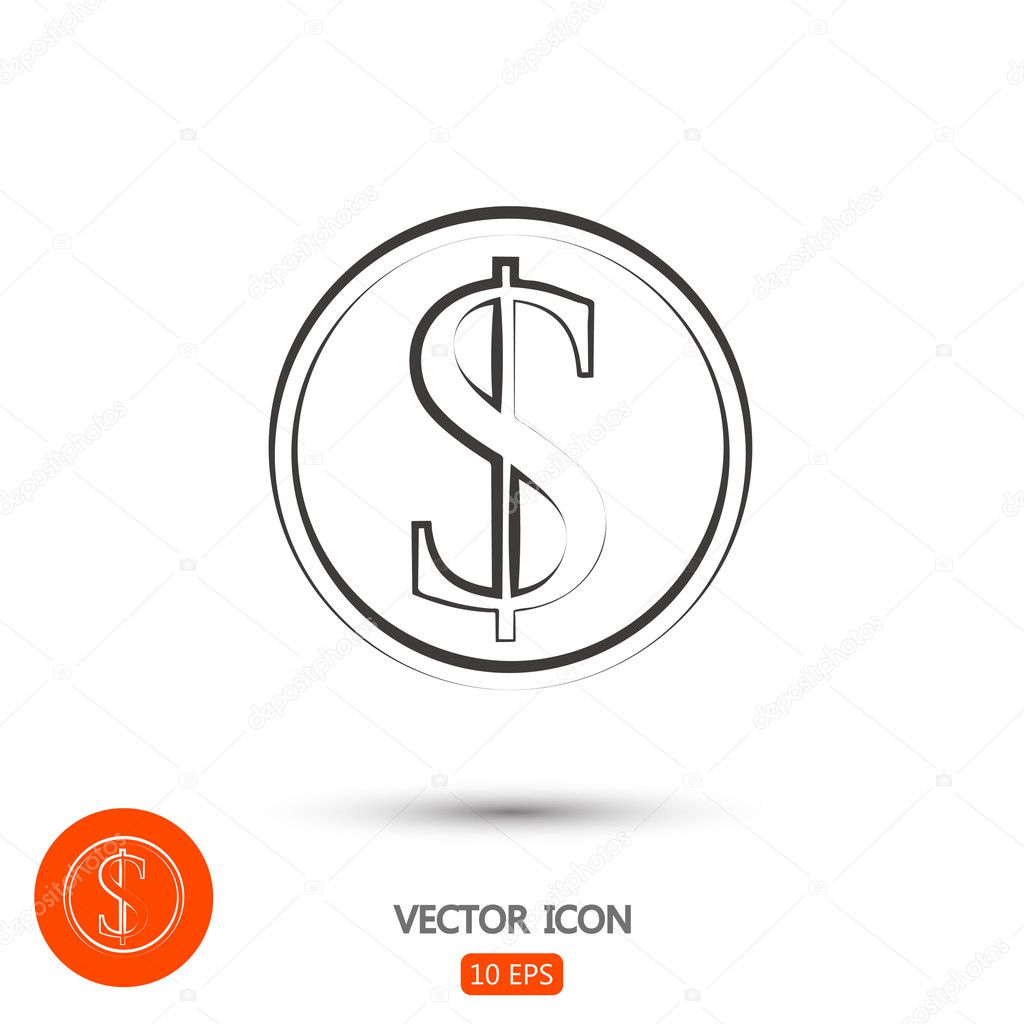 Icono de signo de dinero Vector de stock #99426368 de ©Best3d
