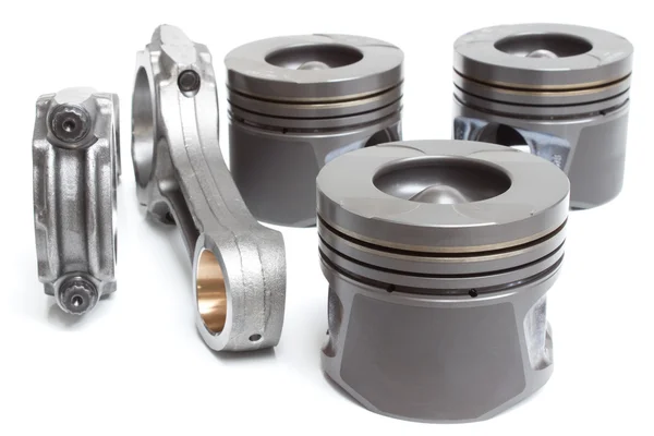 Connecting rods and pistons, engine parts. elements of the crank ...