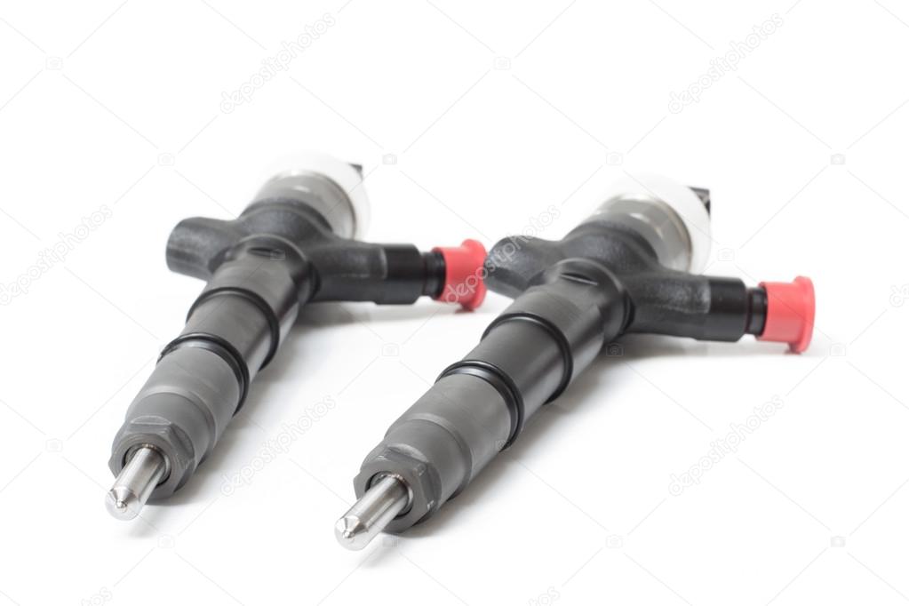 Fuel injector into the combustion chamber of the engine Stock Photo by ...