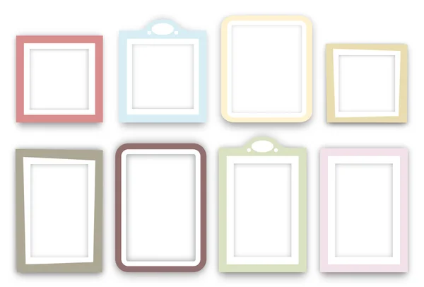 Colored photo frames set. — Stock Vector © art-sonik #208171078