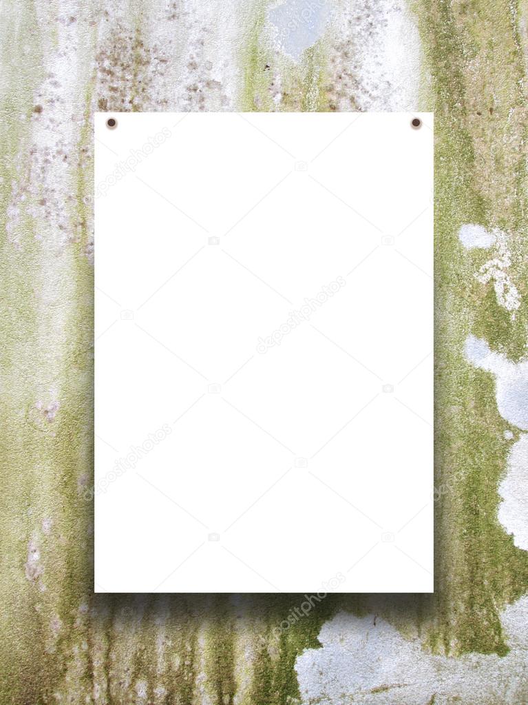 One paper sheet with 2 nails Stock Illustration by ...