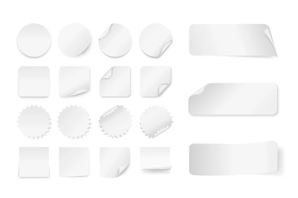 Blank white stickers Stock Vector Image by ©tuulijumala #2832684