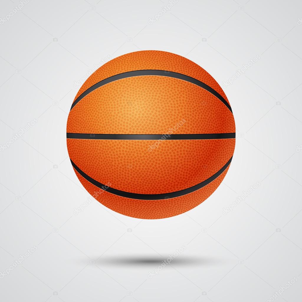 Basketball, front view Stock Vector by ©Gomolach 68875443