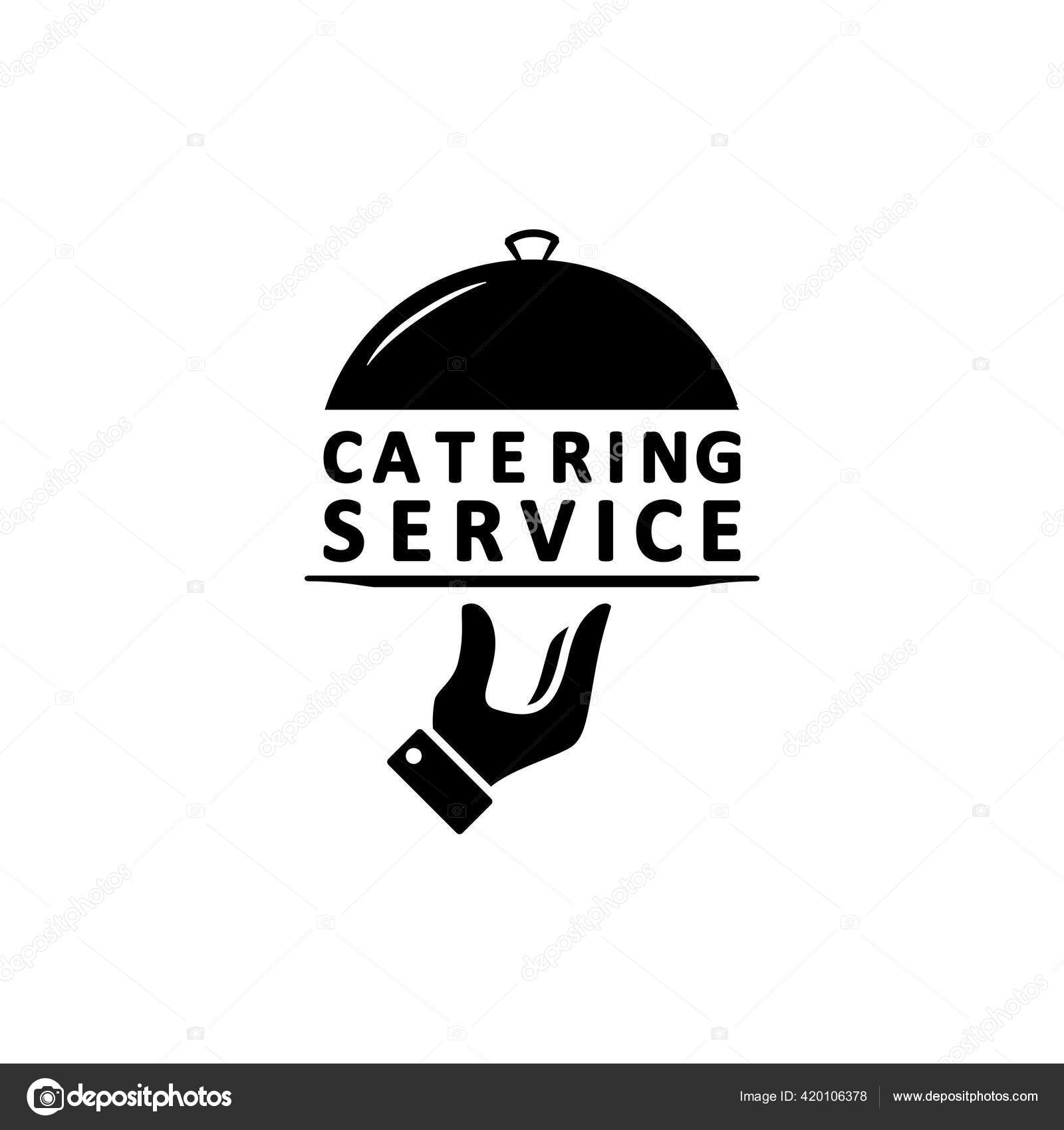 Catering Service Logo Vector Isolated White Background Eps Stock Vector ...