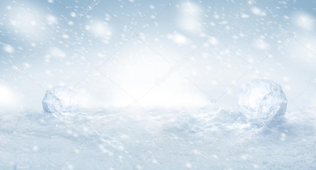 Nice winter snow background with copyspace — Stock Photo © _italo_ ...