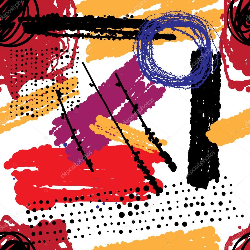 Seamless vintage pattern retro 80s or 90s Stock Vector by ...