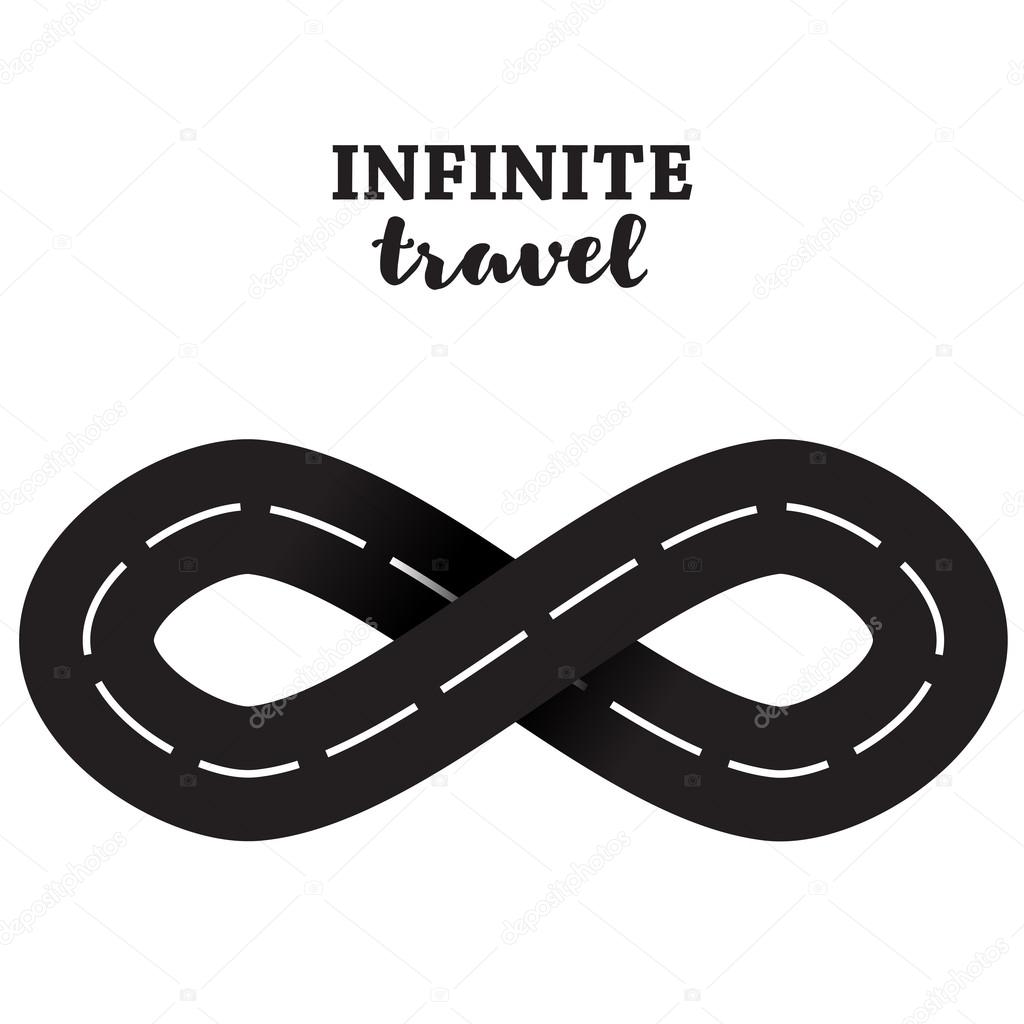 Endless road infinity sign Stock Vector by ©artskvortsova 108241660