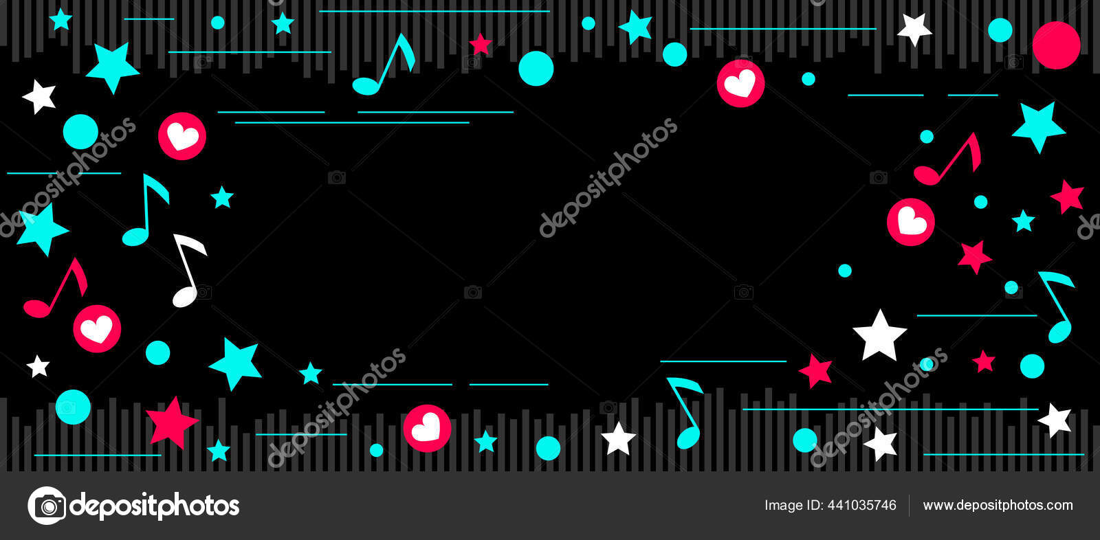 Party Abstract Background Vector Illustration Tiktok Service Tiktok ...