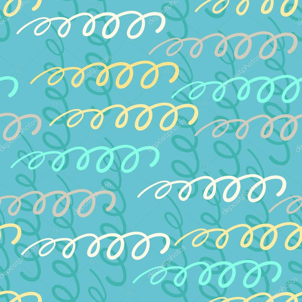 Blue pattern with doodles Stock Vector Image by ©artskvortsova #67794703