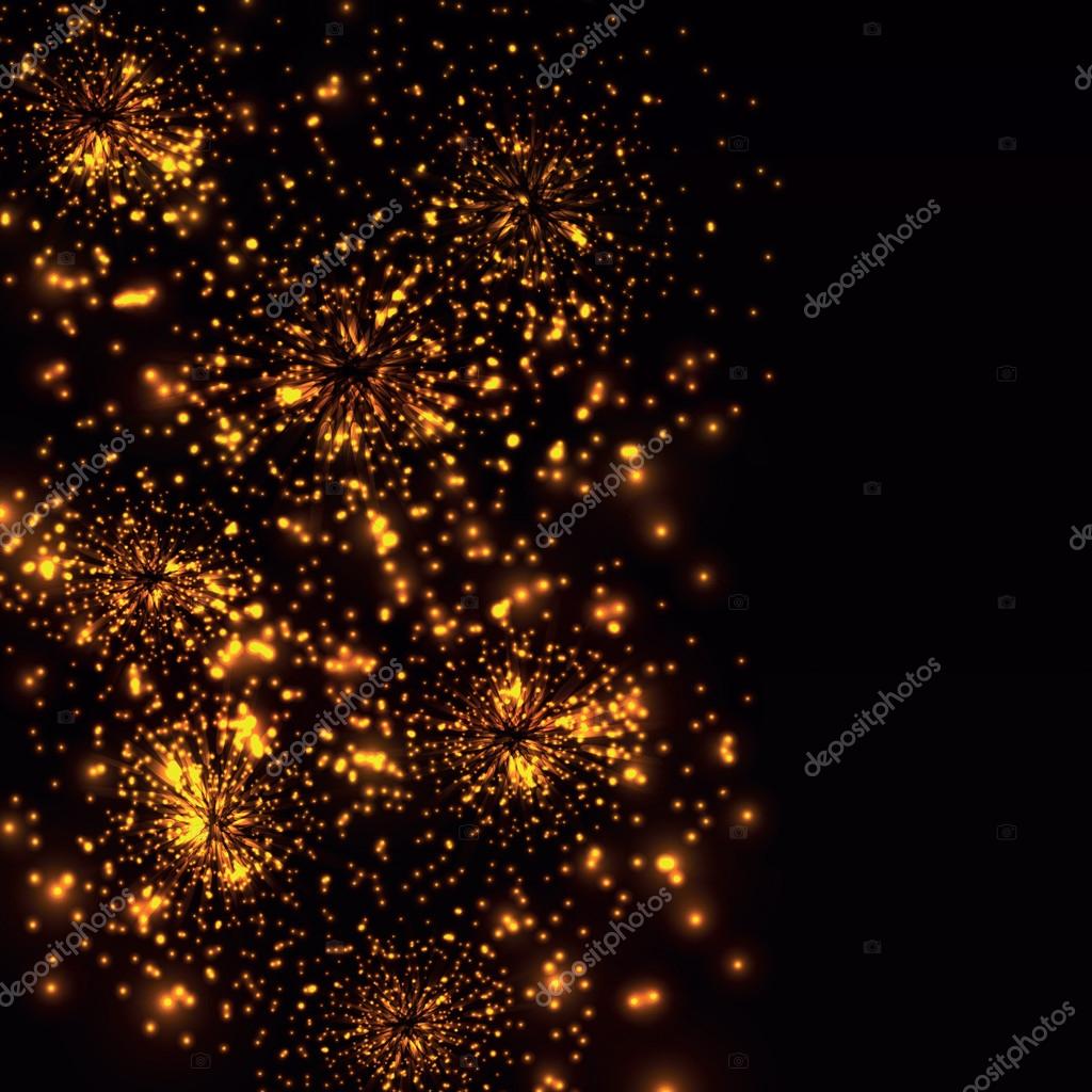 Colorful gold fireworks Stock Vector by ©artskvortsova 76929173