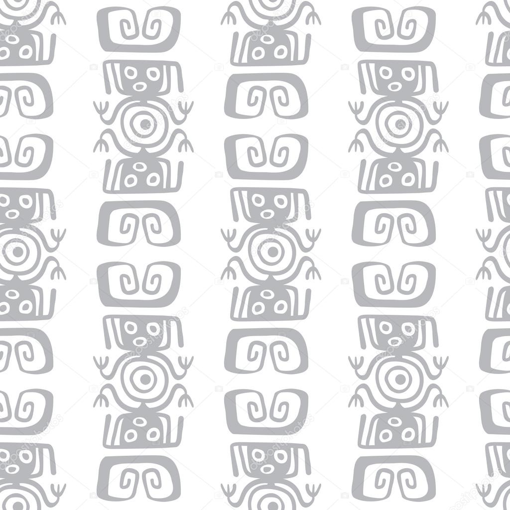 Seamless Mexican black and white pattern Stock Vector Image by ...