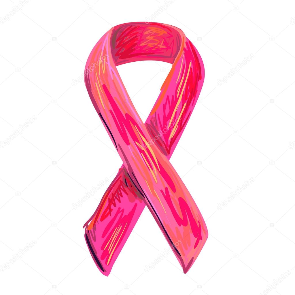 Cancer Ribbon Drawing