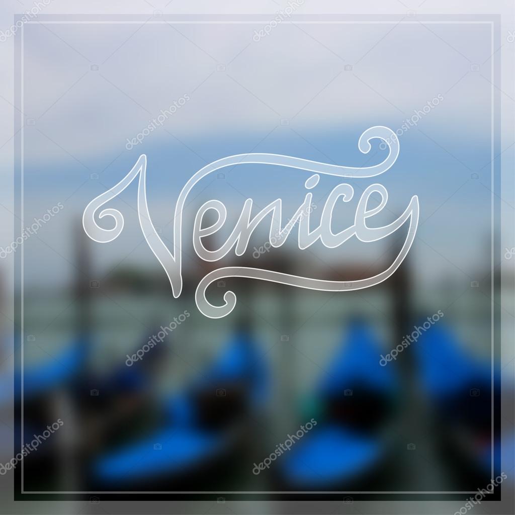 Label with lettering Venice Stock Vector by ©Irina_Oksenoyd 63457989