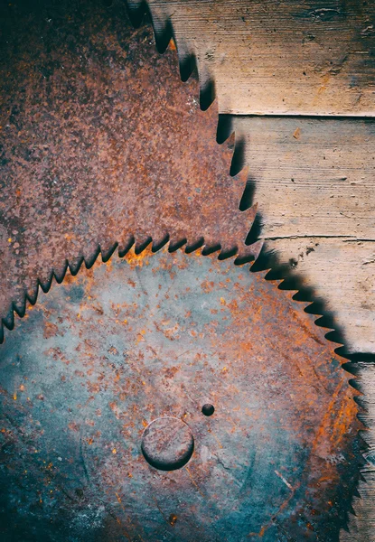 Old rusty circular saw blade — Stock Photo © OlegKoval #123625108