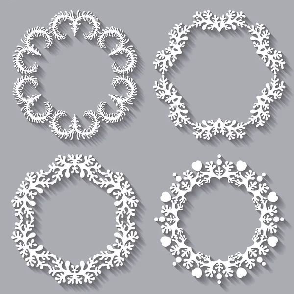 Set of four circular frames for your design Stock Vector Image by ©Anna ...