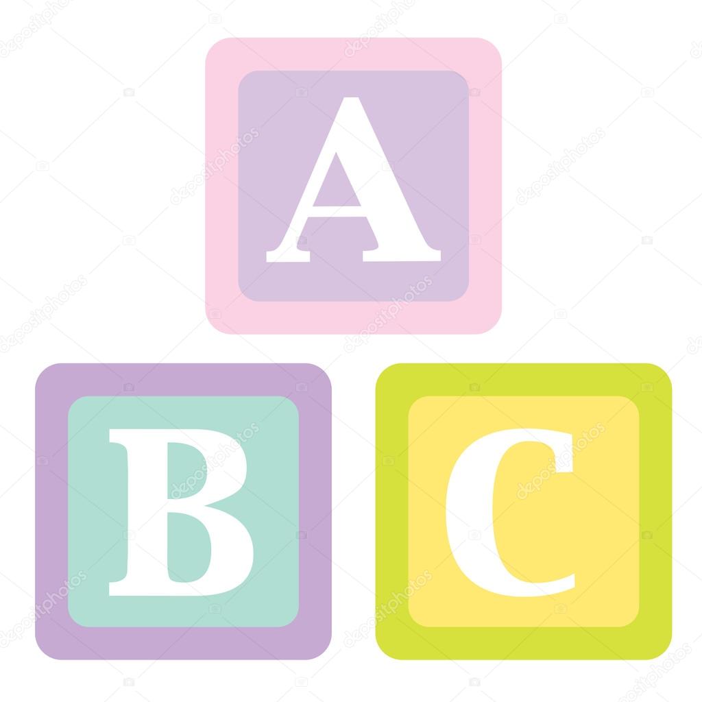 Abc Building Blocks Clip Art