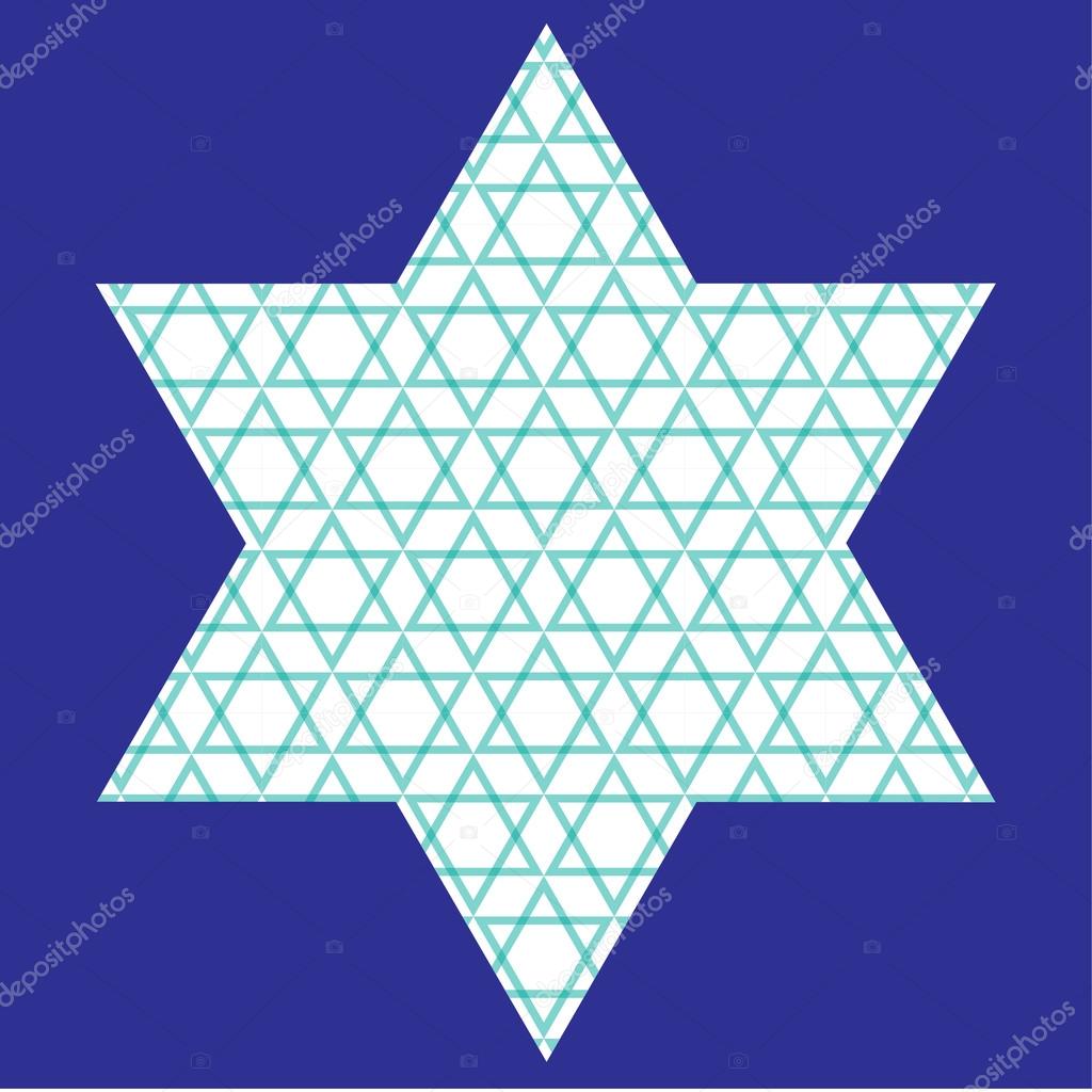 Star of David with pattern Stock Vector by ©scrapster 121667800