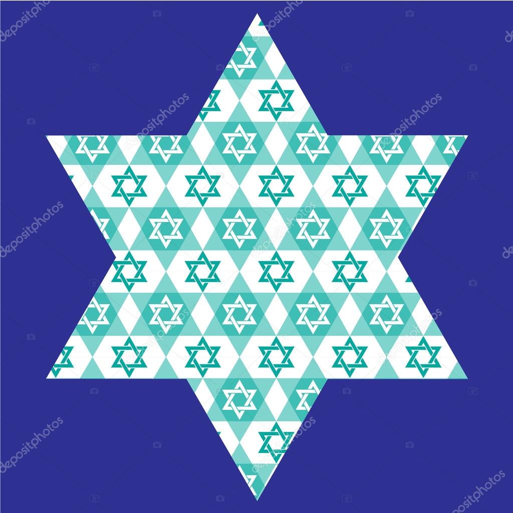 David star with ornament pattern Stock Vector Image by ©scrapster ...