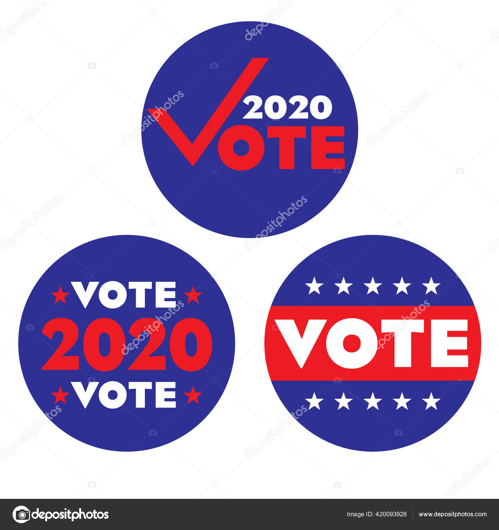 2020 Election Voting Circular Graphics Stock Vector Image by ©scrapster ...