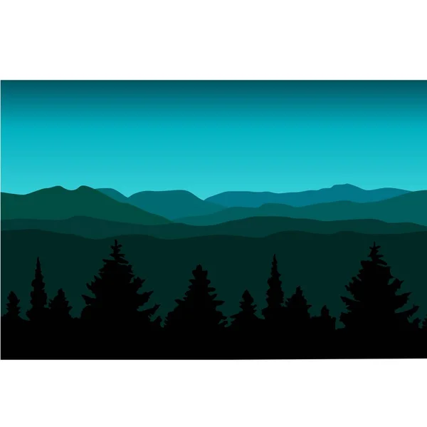 Treeline Silhouette Clip Art
