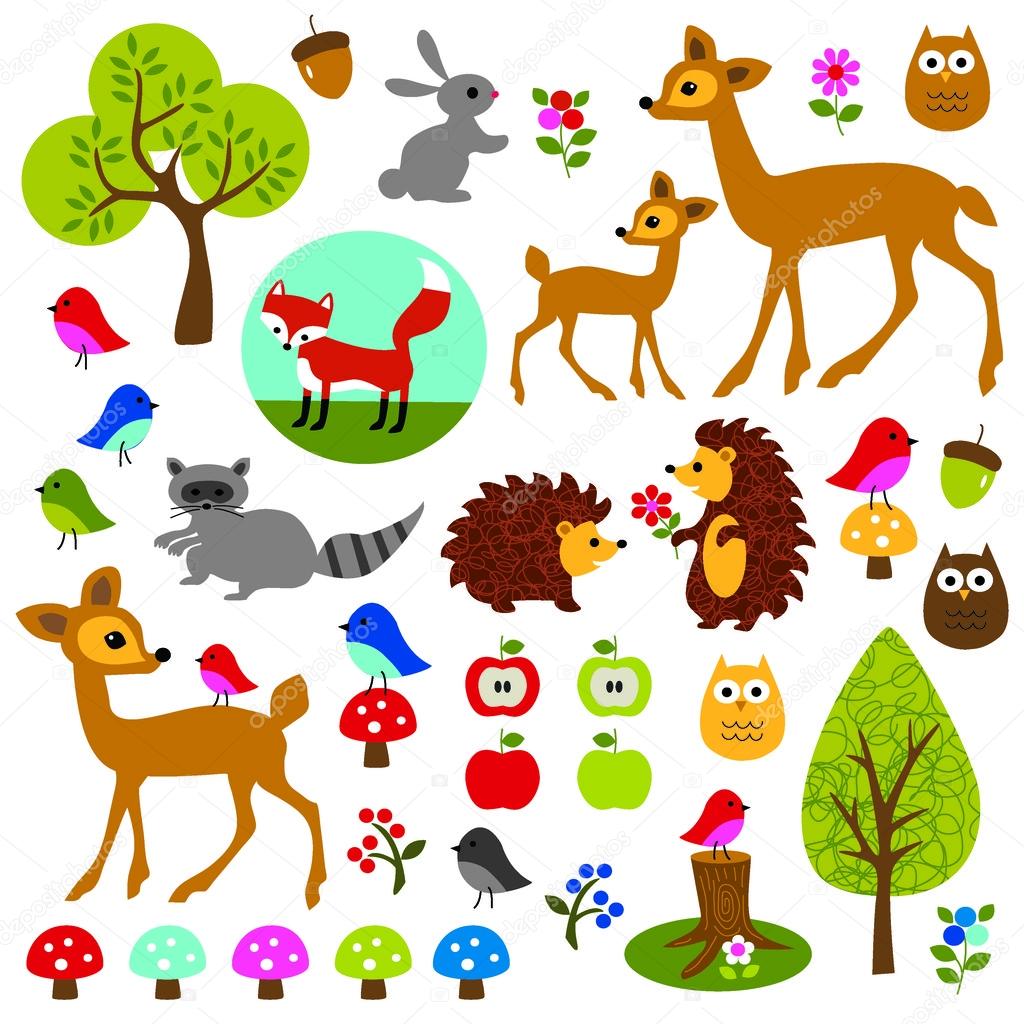 Woodland Animals Clip Art