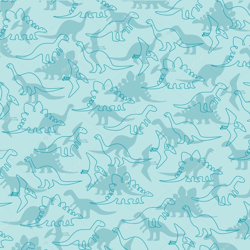 Dinosaur background pattern ⬇ Vector Image by © scrapster | Vector ...