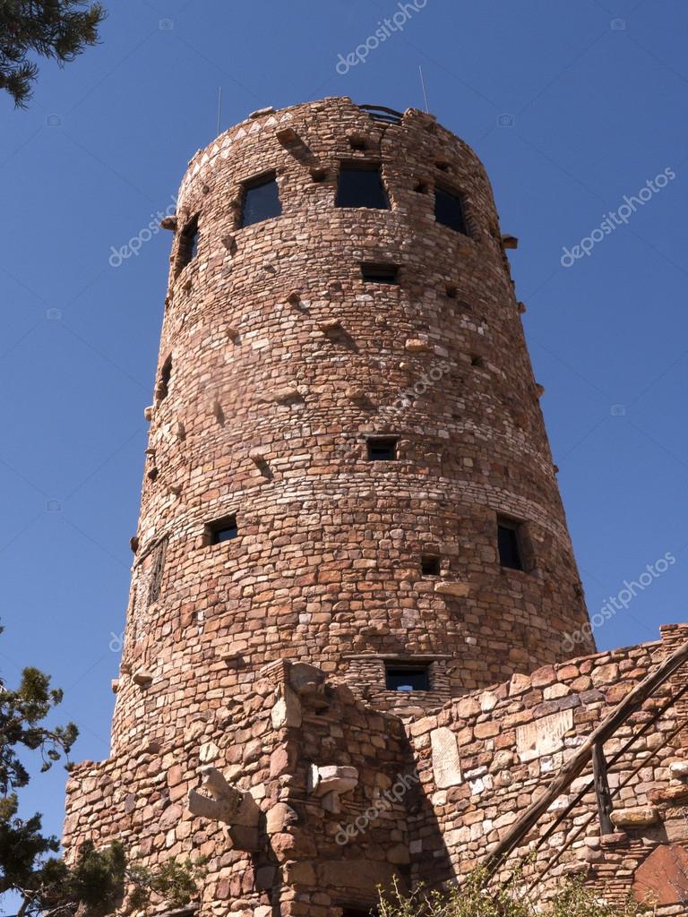 The Desert View Watchtower en el Gran Cañón de Arizona USA una de las 7 ...
