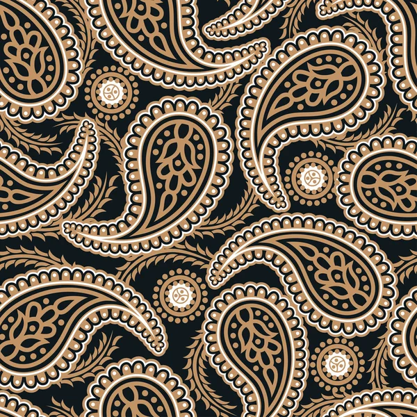 Brown paisley wallpaper Vector Art Stock Images | Depositphotos
