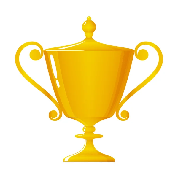 Winner trophy award gold cup cartoon flat icon element for sport award ... Winner trophy award gold cup cartoon flat icon element for sport award ...