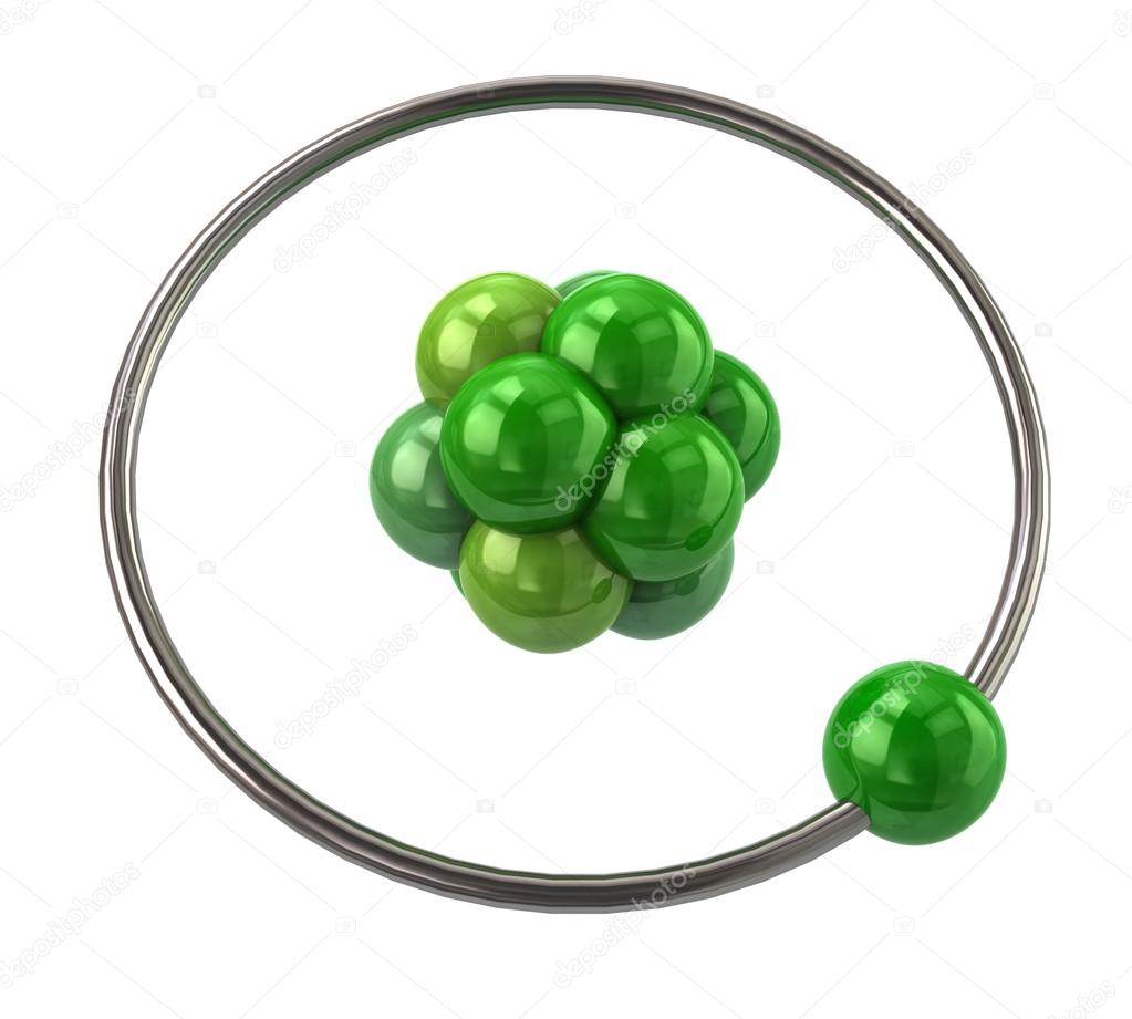 Green atom symbol — Stock Photo © valdum #104521288