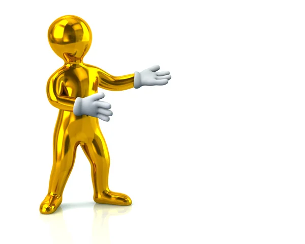 Golden man and bursting star Stock Photo by ©valdum 118051294