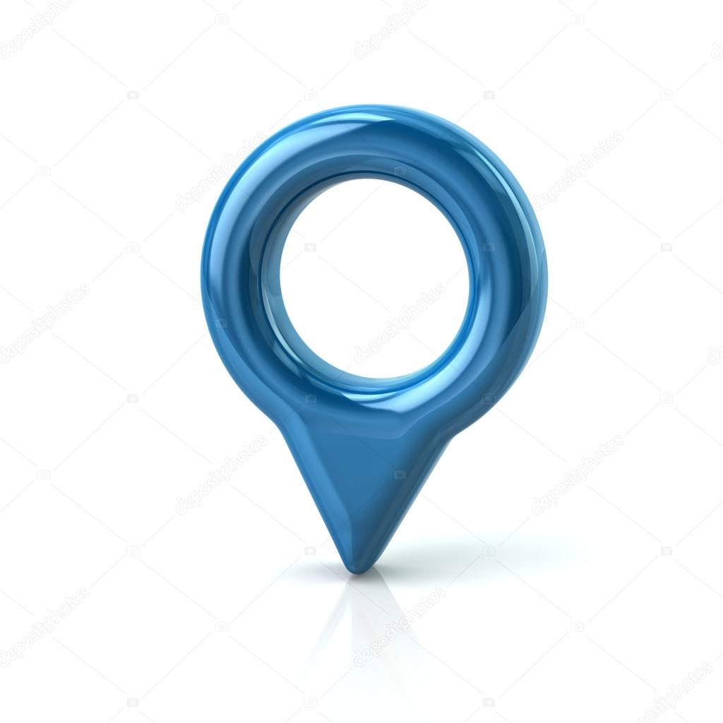 Blue map pointer pin — Stock Photo © valdum #109023276
