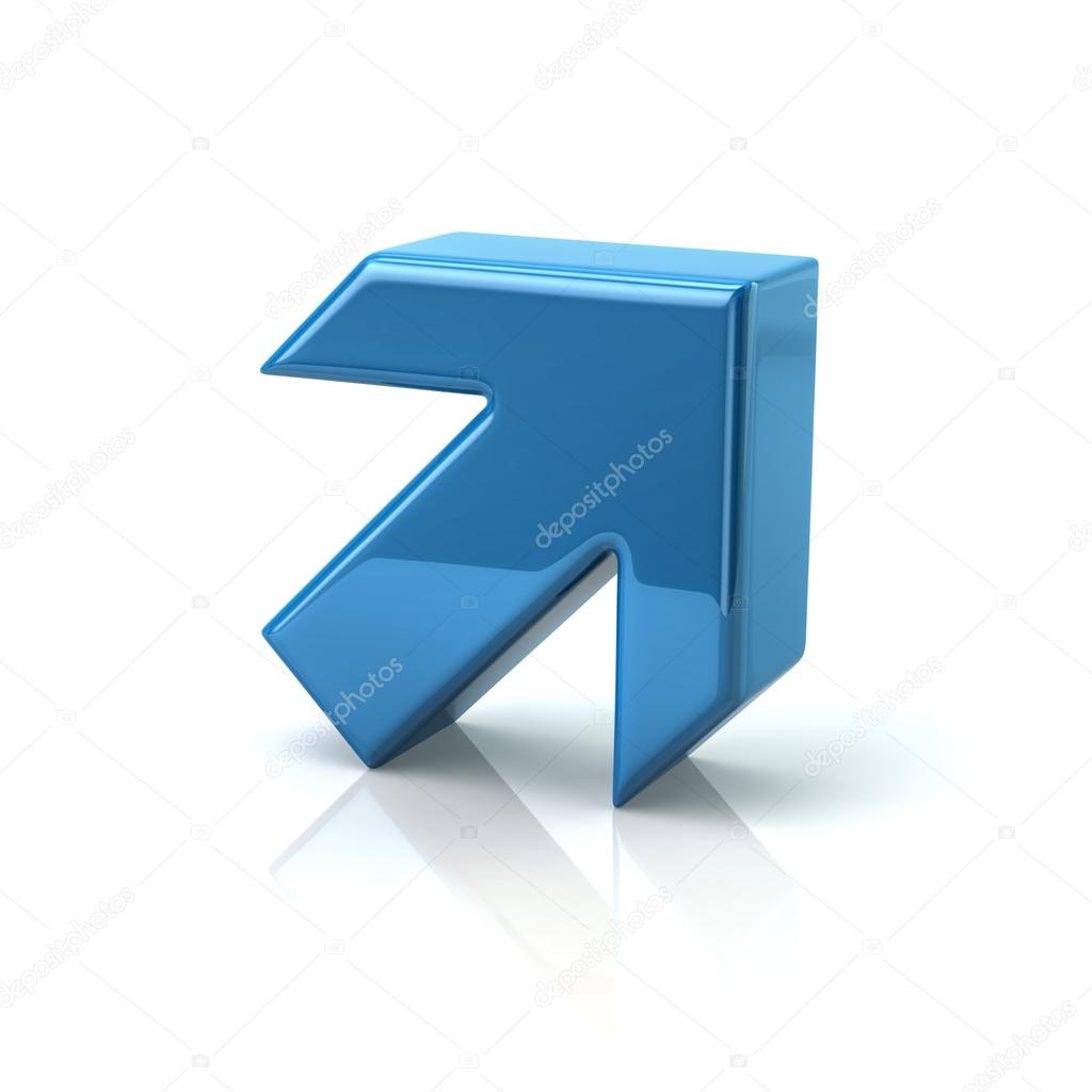 Icono de flecha azul: fotografía de stock © valdum #110724706 ...