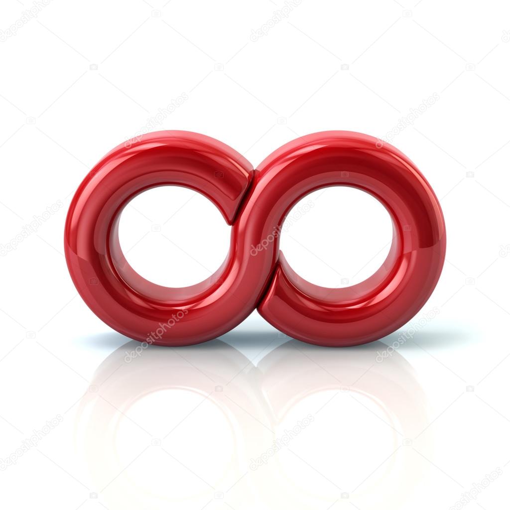 Red infinity symbol icon Stock Photo by ©valdum 111003122