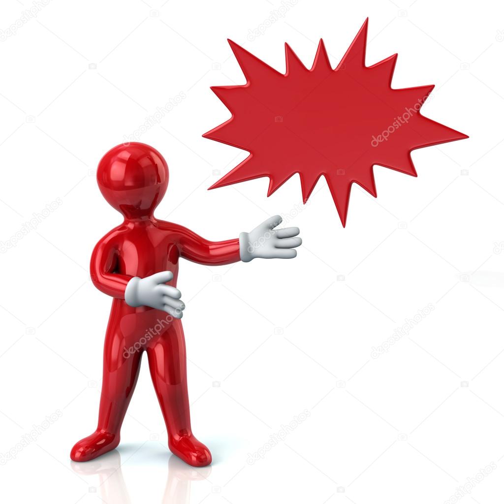 Red man and bursting star Stock Photo by ©valdum 113958776