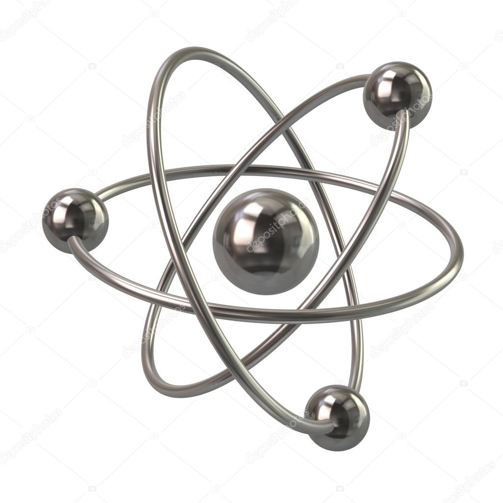 Silver atom molecule icon Stock Photo by ©valdum 118221744