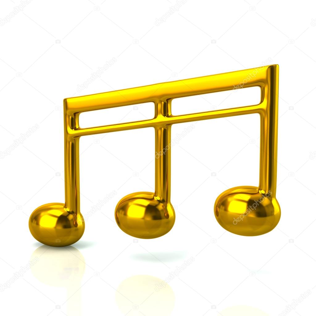 Golden music notes Stock Photo by ©valdum 123641586