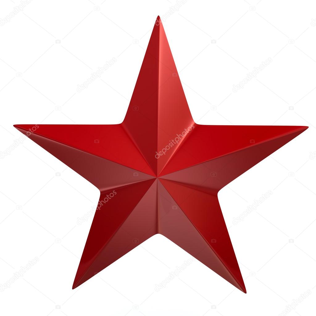 Star isolated on white background — Stock Photo © valdum #66393835