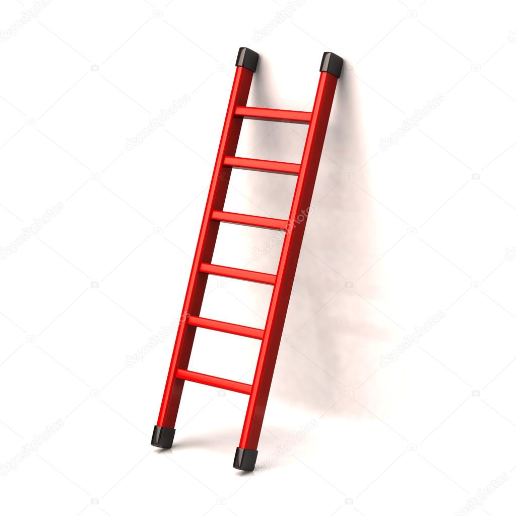 Metal ladder on white — Stock Photo © valdum #73191089