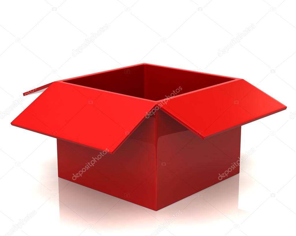 Open red box — Stock Photo © valdum #77258172