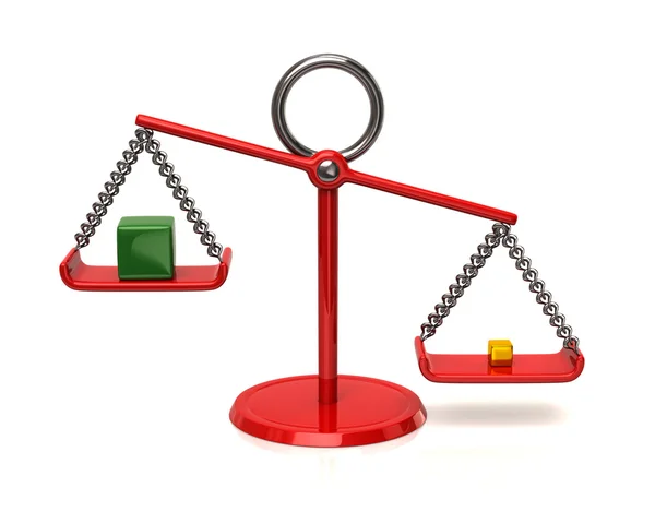 Red justice scales symbol — Stock Photo © valdum #117474482