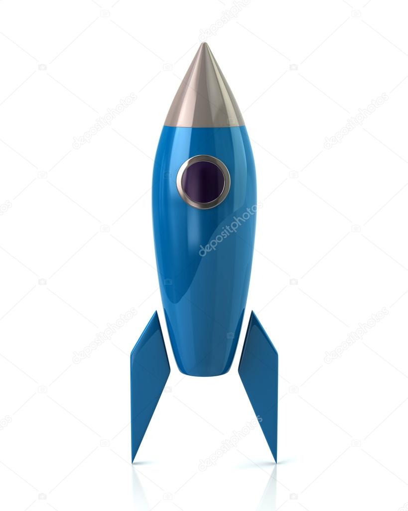 Blue Rocket Icon