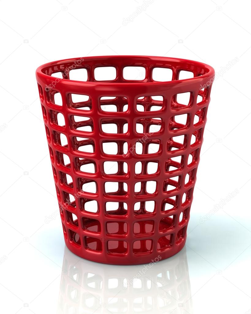 Red trash can — Stock Photo © valdum #92172768