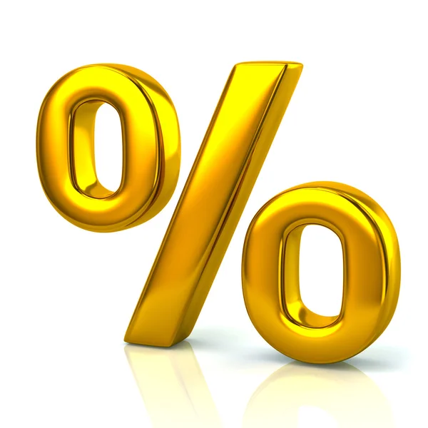 Golden percentage sign Stock Photo by ©nmcandre 2851245