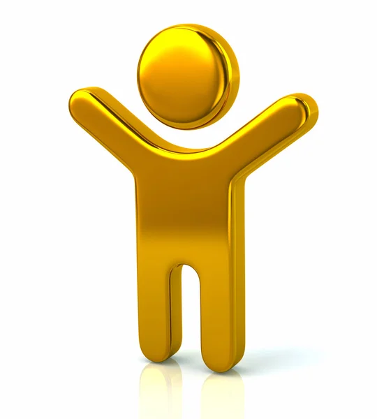 Golden smile face icon Stock Photo by ©valdum 136353644