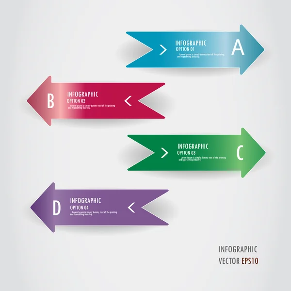 Modern design arrow label infographic template wiith icon Stock Vector ...