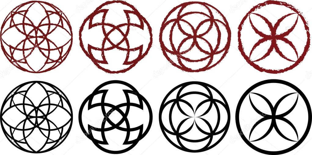 Bloody circular runes Stock Vector Image by ©StanleyR #72209491