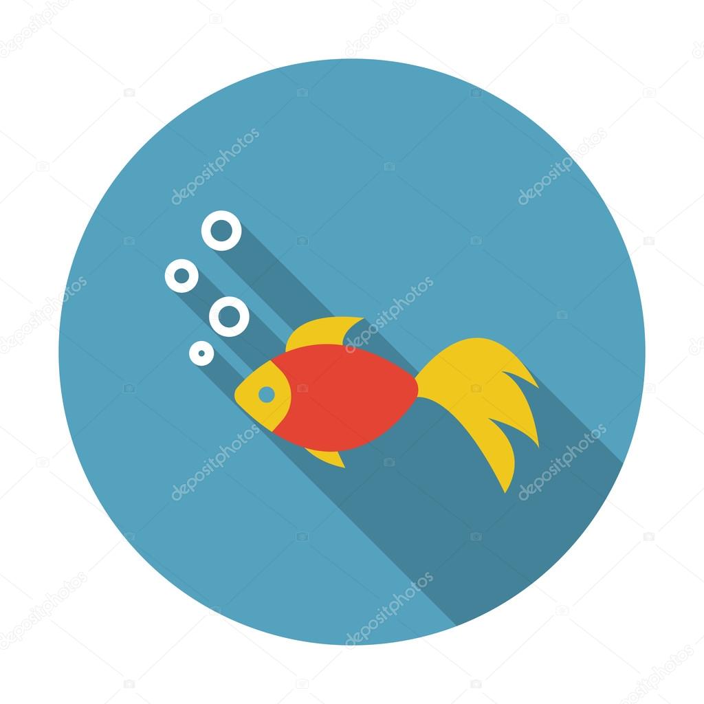 Gold fish icon of vector illustration for web and mobile Stock Vector ...