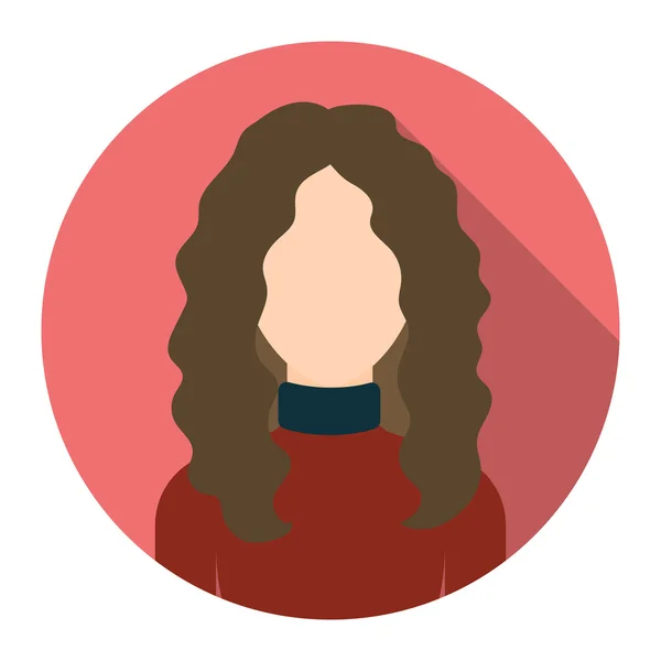 Girl icon flat. Single avatar,people icon from the big avatar set ...